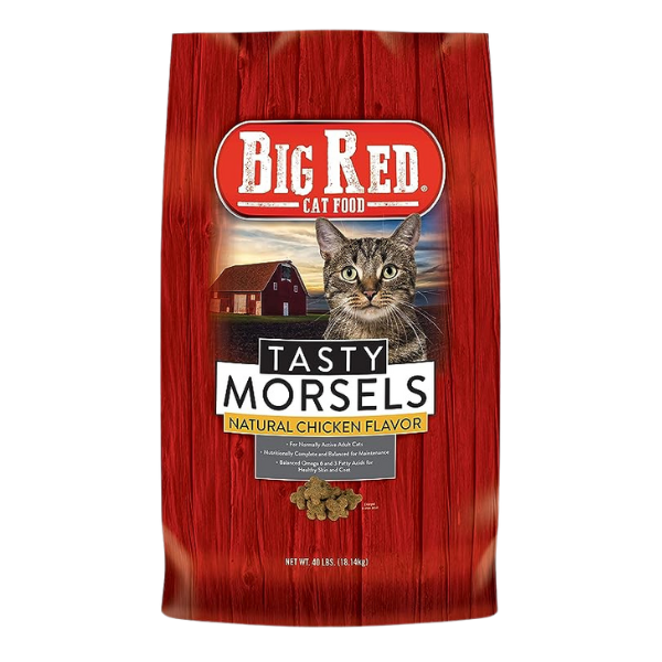 Big Red Tasty Morsels Cat Food - Steinhauser's